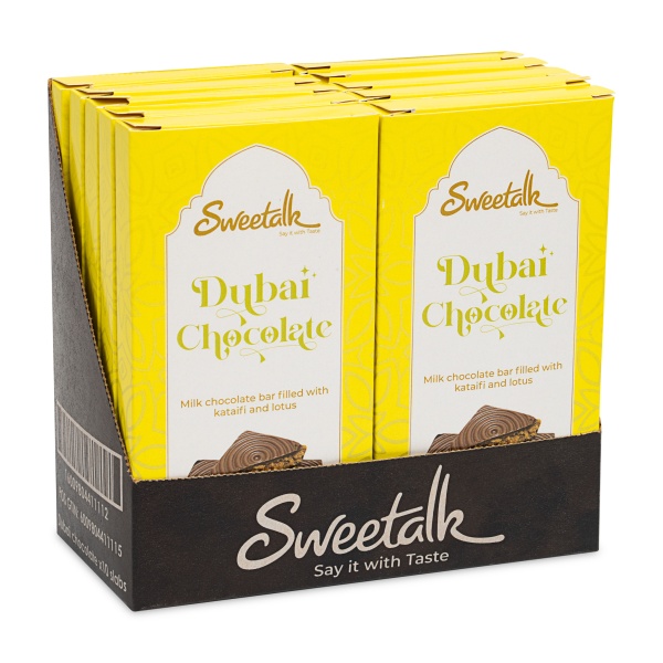 Sweetalk Dubai Chocolate Bar - 105g x 10 | Sweetalk