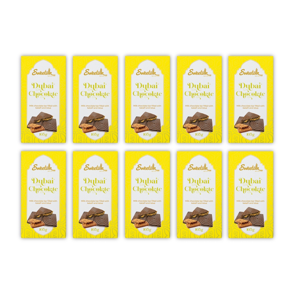 Sweetalk Dubai Chocolate Bar - 105g x 10 | Sweetalk